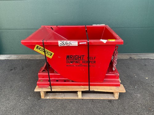 Wright 2577 RED Self Dumping Hopper Red 4,000 lb 9LEZ2 new with ...