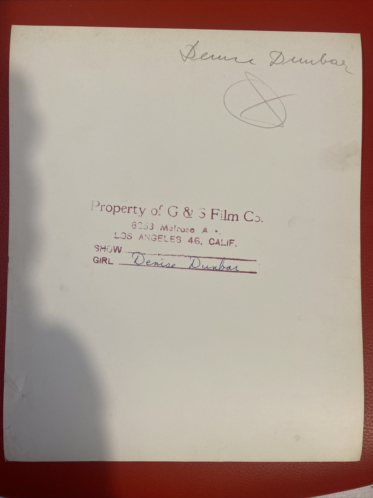 2 Lot - 8x10 Vintage Photos. Denise Dunbar. Burlesque Stripper ...