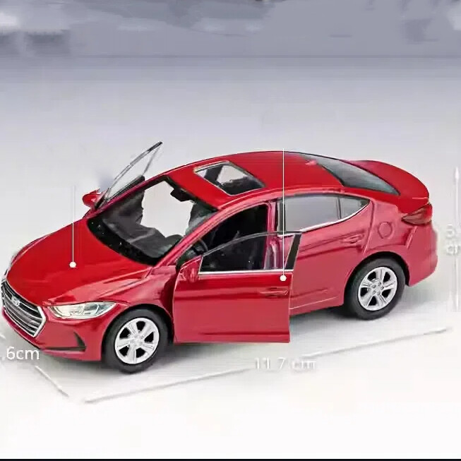 1:36 Hyundai Elanrta SUV Model Car Pull Back Toy for Kids Diecast Toys ...