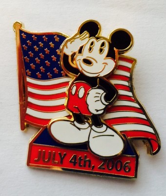 Disney Pin DSF July 4th 2006 American Flag Mickey Mouse | eBay