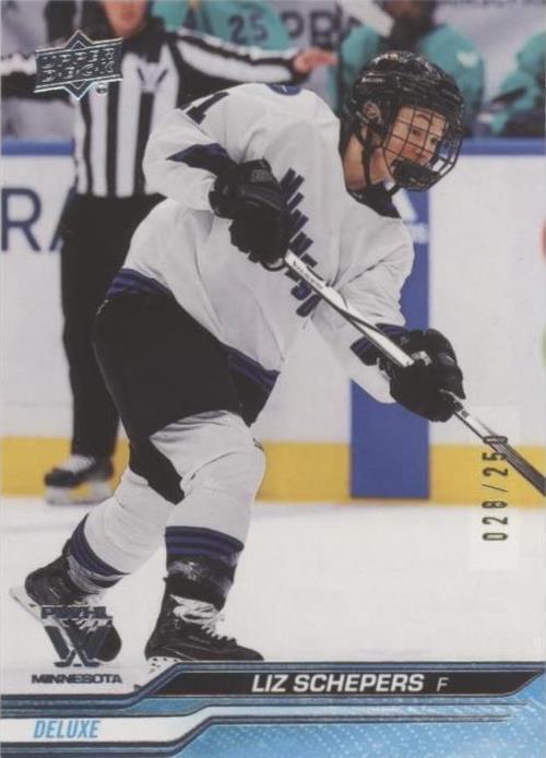2024 Upper Deck Pwhl 1st Edition - Liz Schepers #46 Deluxe /250 (RC ...