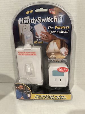 Handy Switch Wireless Light Switch Night Light Billy Mays Sealed New ...