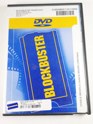 A Charlie Brown Christmas DVD in Blockbuster Video Former Rental Case ...