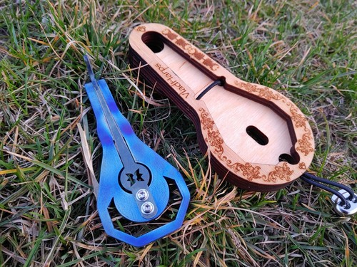 UKRAINE TITANIUM Jew's harp - "BIG Titan" - in a wooden case (jaw harp ...