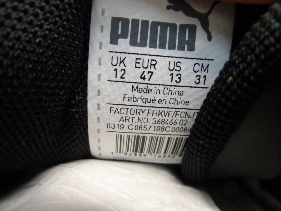PUMA Men's Axis SL Athletic Casual Running Shoes Black/White Size 13M ...