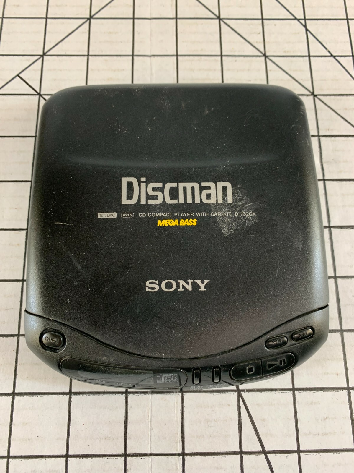 Vintage Sony Portable Discman Walkman CD Player Handheld D-132CK 80s ...