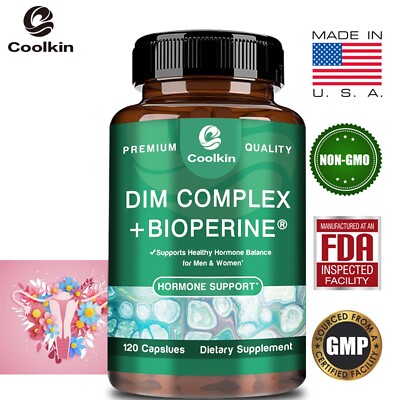 120pcs DIM Complex + Bioperine - Hormone Estrogen Balance, PCOS Blocker ...