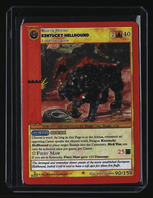 MetaZoo KENTUCKY HELLHOUND 90/159 Reverse Holo (Cryptid Nation 2nd Ed ...