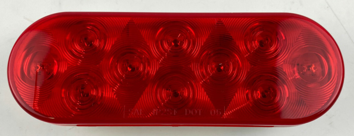 Karavan 205-00131-NA Red 6" LED Oval Tail Light | eBay