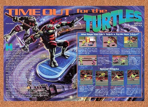 1991 TMNT Turtles In Time SNES Original Advertisement / Retro Promo v1 ...