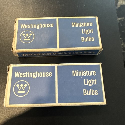 VINTAGE WESTINGHOUSE MINIATURE LIGHT BULBS PR6 2 BOX OF 10 Missing 1 ...