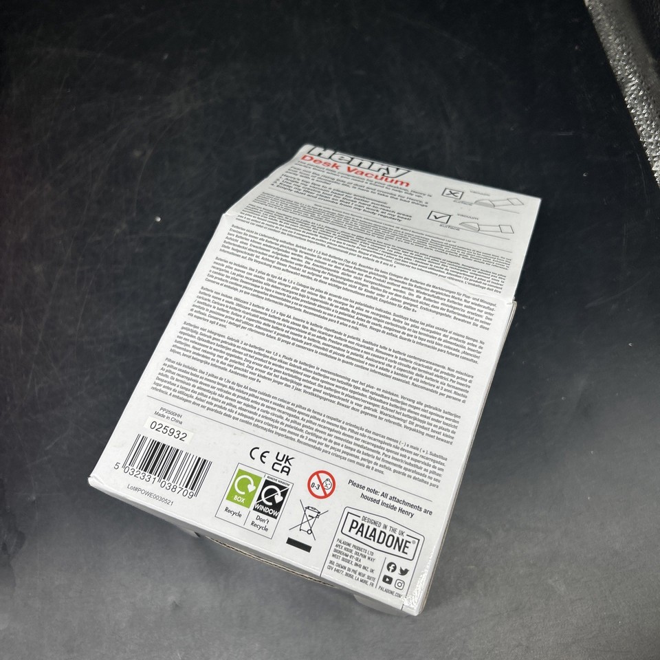 Henry The Hoover Desktop Vacuum Cleaner Mini For Table Desks Office ...