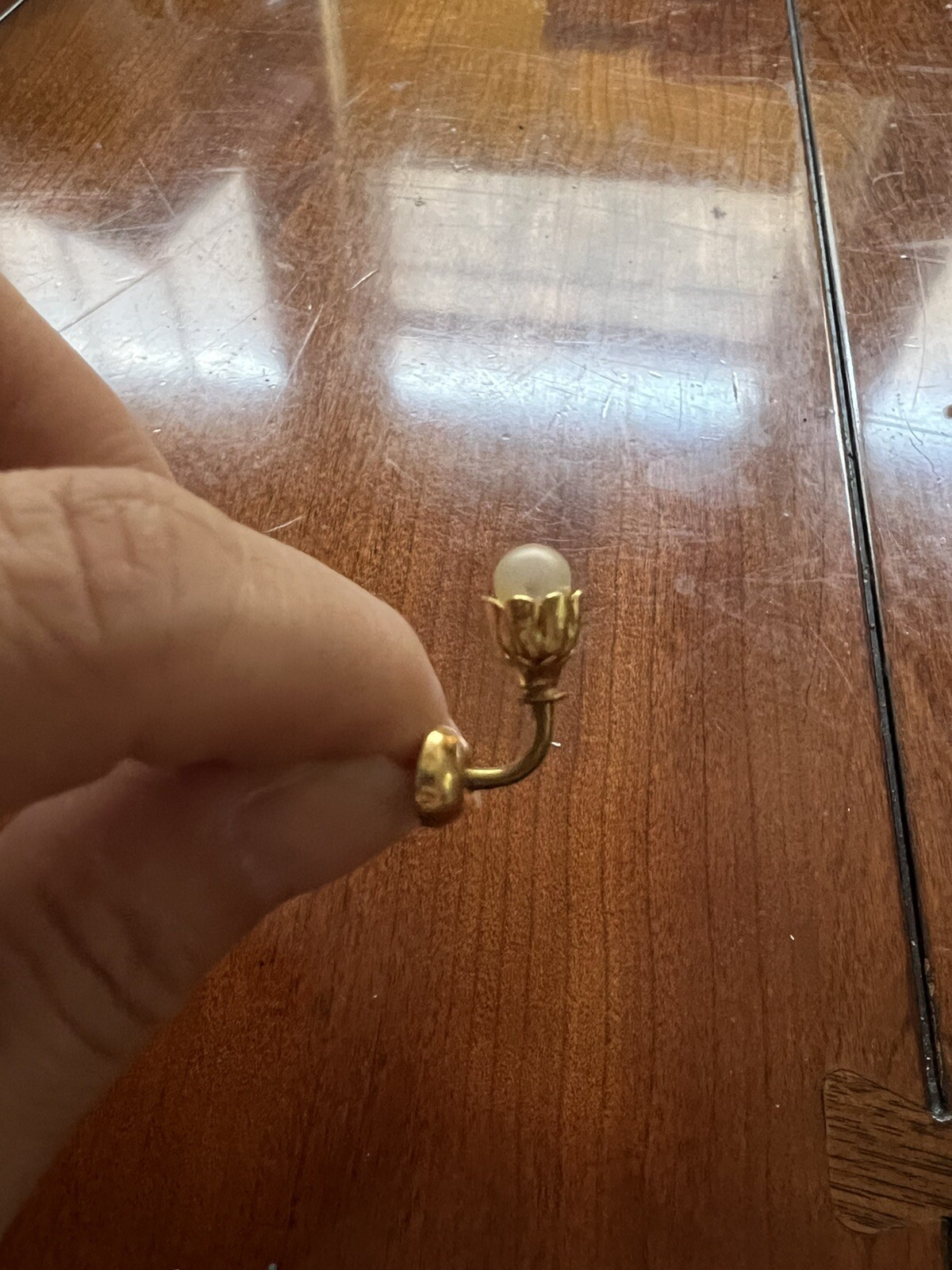 VTG Dollhouse Miniatures Wall Sconce Artist Marie Toner ELECTRIC 12 V ...