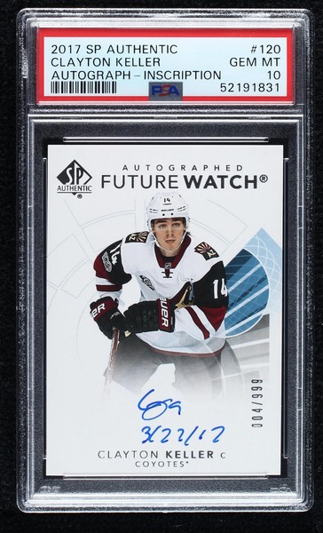 2017-18 SP Authentic - Autographed Future Watch Inscriptions #120 ...