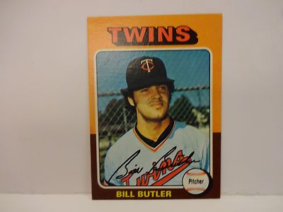 1975 Topps Baseball Bill Butler Minnesota Twins Card #549 | eBay