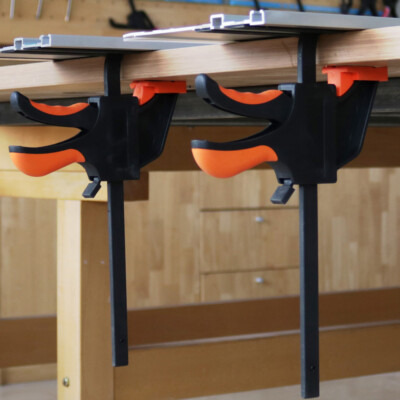 2x Quick Release Track Saw Clamps for Circular Saw Guide Rail System ...