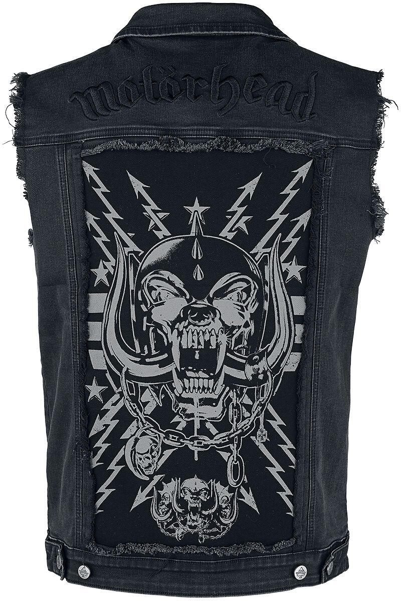 Motorhead Denim Vest For Men Rate My Vest From Poser To Kvlt.