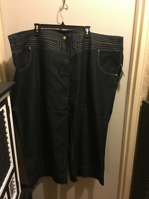 *~NWT Gold Flava Cropped Jeans Plus Size Waist 56” 4X-6X | eBay
