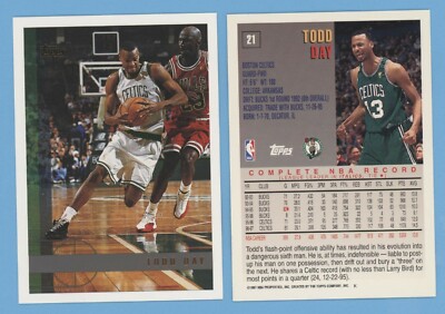 Todd Day 1997-98 Topps NBA Basketball Card #21 w/ MICHAEL JORDAN ...