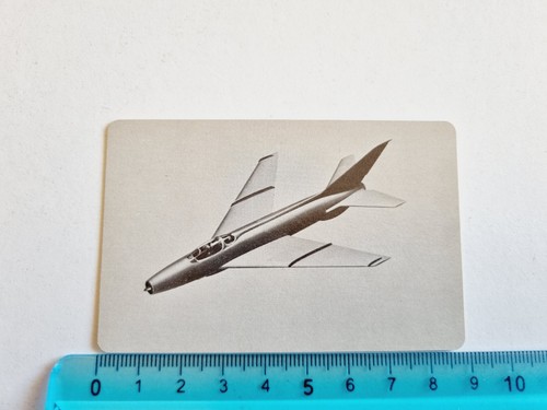 Paper Faceplate Fighter USSR Aircraft Guerra Original Vintage Card New ...