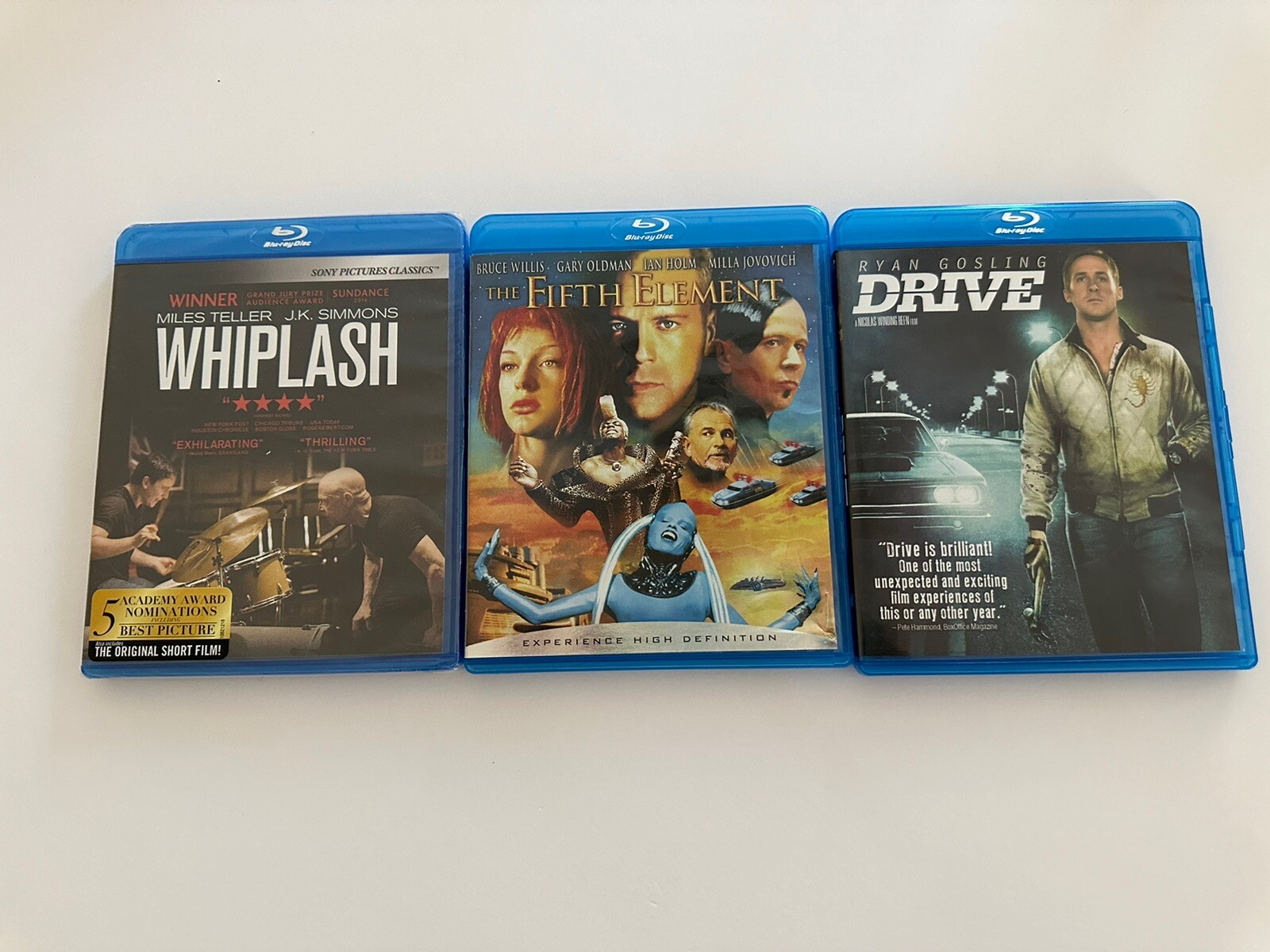 Bundle Lot Of 3 SUSPENSE/ACTION Blu-Ray Movies Drive-The Fifth Element ...