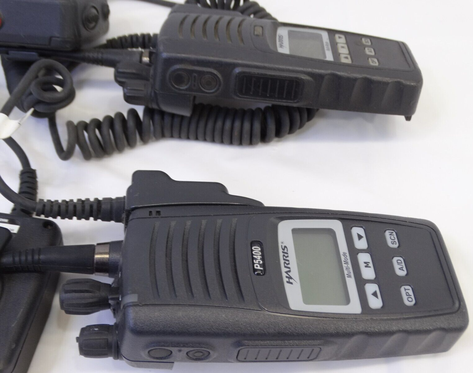 Harris P5400 Multi-Mode Two Way Radios with Mics, Lot of 2, Parts ...