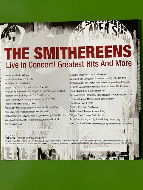 Live in Concert! Greatest Hits and More by The Smithereens (CD, Sep ...
