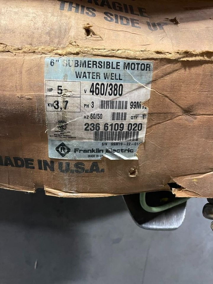 Franklin Electric Submersible Motor 6" | eBay