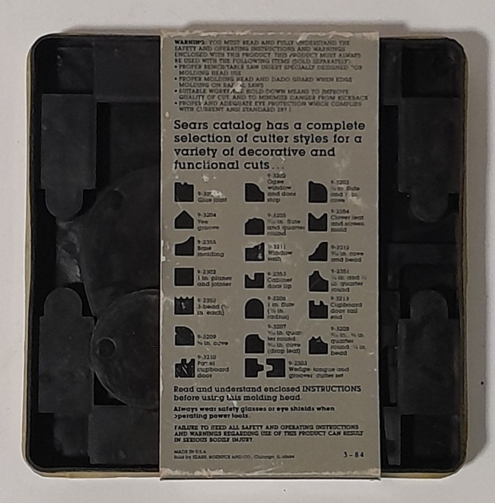 Sears Craftsman Triple Cutter Molding Head Set 93218 W/Instructions | eBay