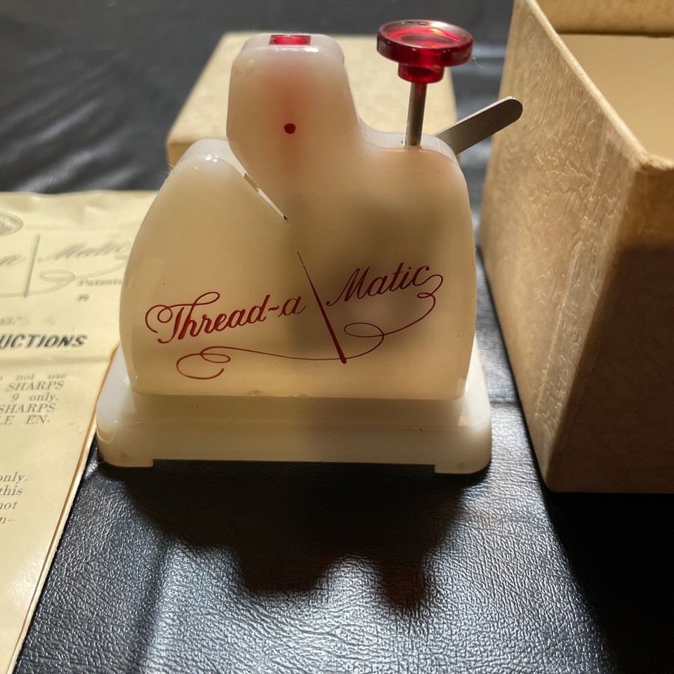 Vintage 1950’s Thread-a Matic Sewing Automatic Needle Threader In Box ...