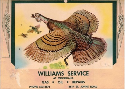 1965 Vancouver WA Minnehaha Williams Service Station Calendar Complete ...