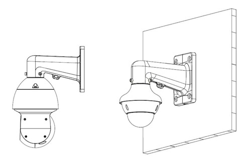 PFB305W Wall Mount Bracket with Junction Box for Dahua Camera System ...
