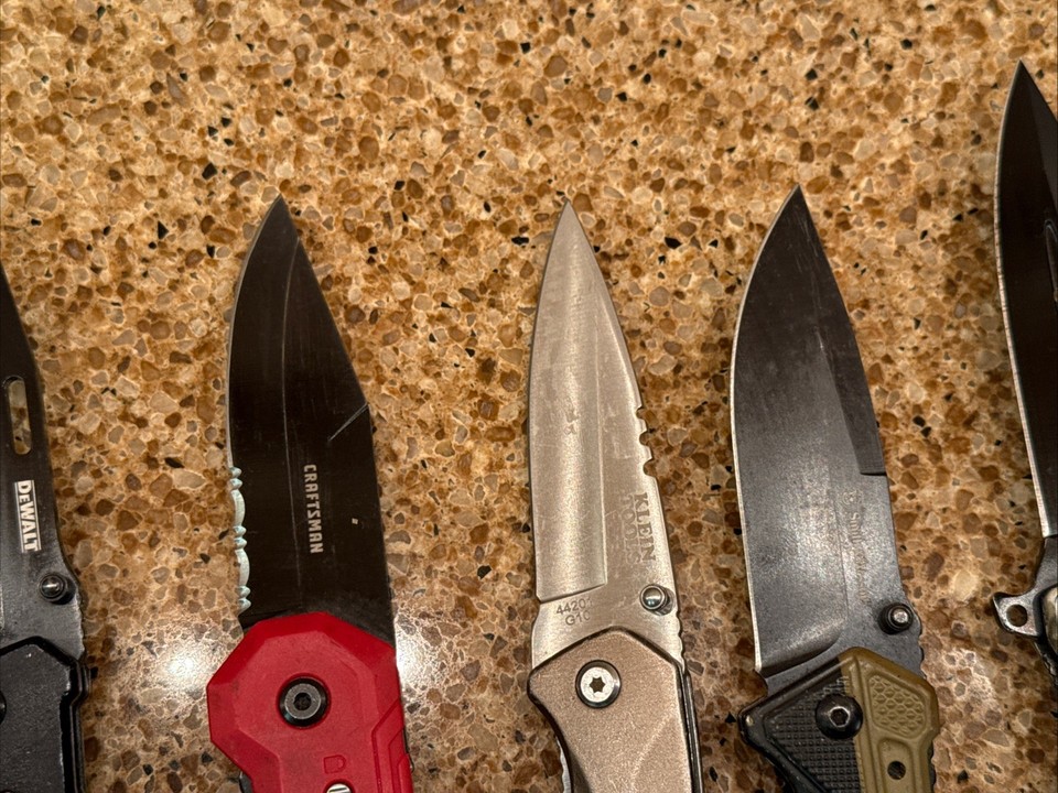 Lot of 10 TSA Confiscated Assisted & Manual Folding EDC Knives | eBay