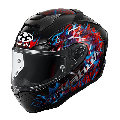OGK KABUTO Motorcycle Helmet Full Face F17 TRICK Black Blue Size: M ...