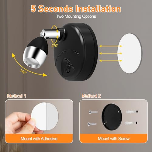 4 Pack Wireless LED Spotlights Indoor, Plant Battery Operated Tree ...