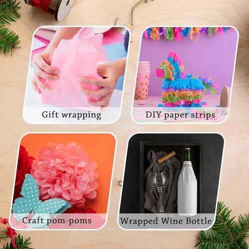 210 Sheets Tissue Paper for Gift Bags 30 Assorted Colored Tissue Paper ...