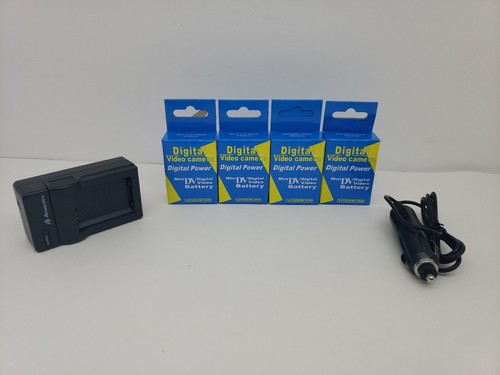 PowerExtra MINI DV DIGITAL VIDEO BATTERY POWER 4PACK with PLUG IN ...