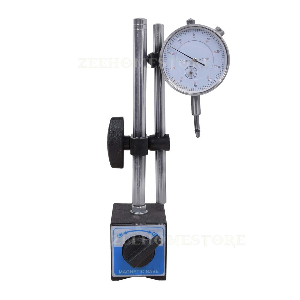 Dial Test Indicator DTI Gauge with Magnetic Base Stand Clock Gauge TDC ...