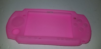 NEW Pink Comfort Grip Silicone Protective Case Sleeve for PSP 2000 2001 ...