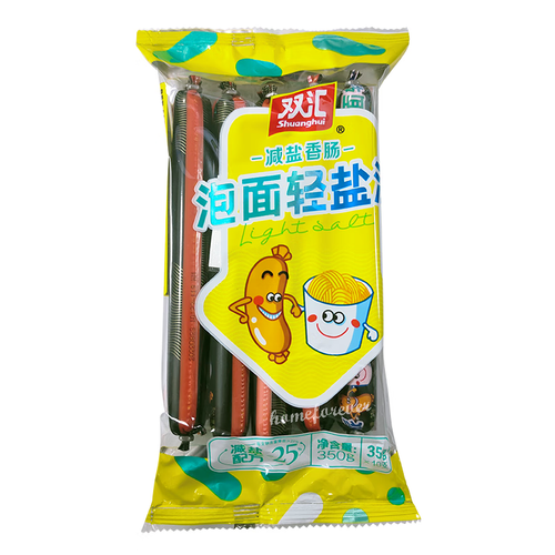 35g x 10 Pieces Shuanghui LIGHT SALT Sausage Chinese Snack 中国双汇减盐香肠 ...