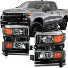 2019-20 19 Chevy Silverado 1500 Headlight Lamp RH Right Halogen OEM GM ...