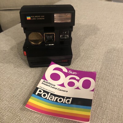 Polaroid 600 Land Camera Sun660 Autofocus Instant Film Camera ...