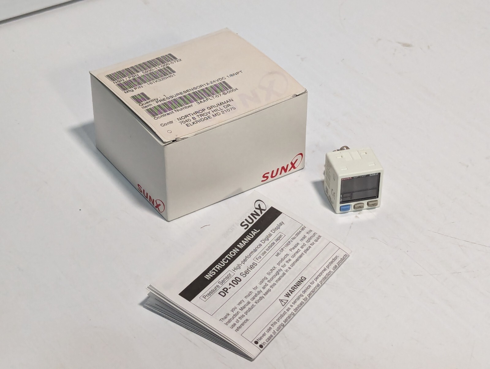 SunX DP-100 DP-111-E-P Digital Pressure Sensor, 12-24VDC, 1/8NPT | eBay