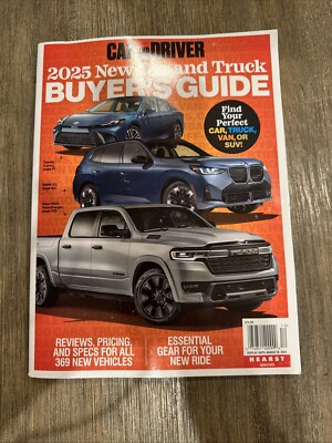 Car And Driver 2025 New Car In Truck, Buyers Guide Magazine MGRK8 B2 | eBay