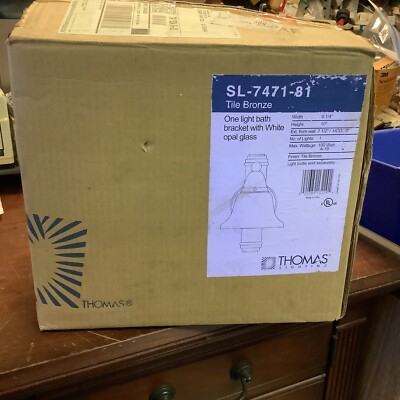 Thomas Lighting SL-7471-81 One Light Bath Bracket With White Opal Glass ...