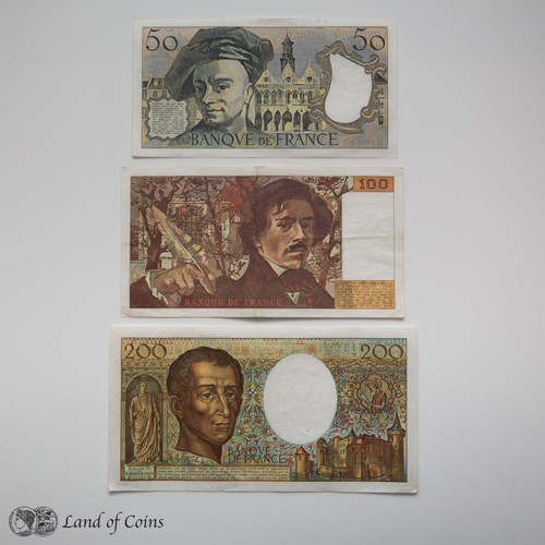 FRANCE: Set of 3 French Franc Banknotes. | eBay
