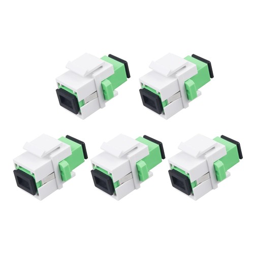 5 Pack SC/APC Fiber Optic Coupler Keystone Jack Modular for Patch ...