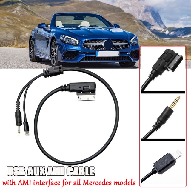 Car Ami MDI Bluetooth Music AUX Interface Adapter Cable USB MF for ...