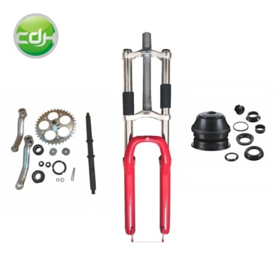 CDH 26" Bicycle Suspension Fork Bike Fork, 1 1/8" Headset and 36T Wide ...