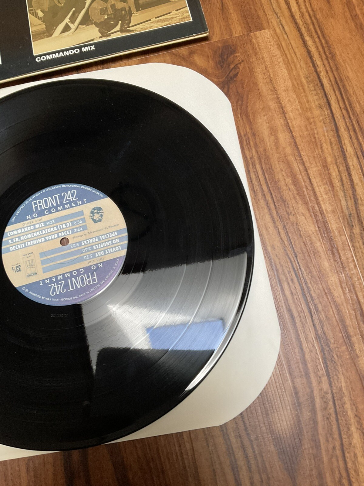 Front 242 – No Comment commando mix No Shuffle RARE PICTURE US LP ...